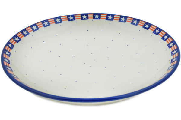 Polish Pottery Dinner Plate 10½-inch Grand Old Flag Theme ...